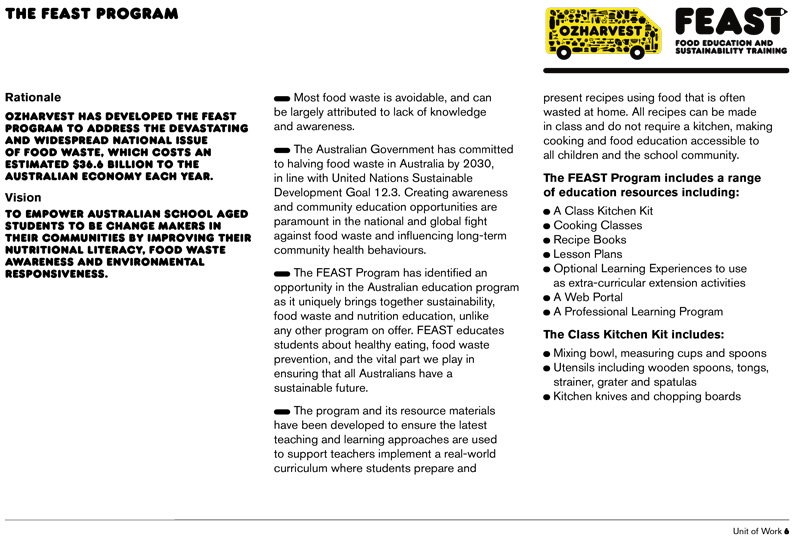Feast_Unit-of-Work_sample-7 - OzHarvest FEAST (Food Education and ...